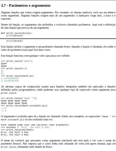 Parâmetros E Argumentos Pythonvs
