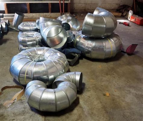 Galvanized Steel Ductwork Rounded Corner Couplings Various Sizes Mayo Auction And Realty