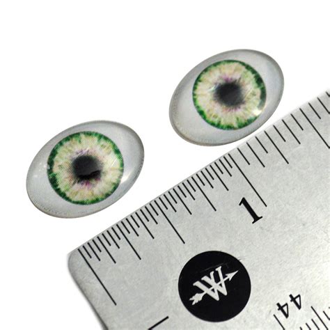 Doll Oval Glass Eyes 5 Pair Bulk Bundle Handmade Glass Eyes