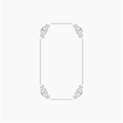 Black Ornamental Frame Premium Vector