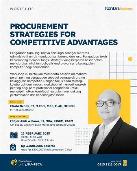 Procurement Strategies For Competitive Advantage PSCA