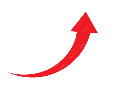 Premium Vector Arrow Curved Graph Design Element Free Hand Drawing