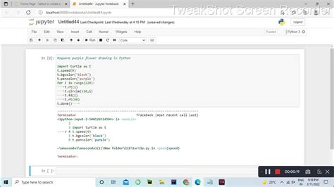 Square Flower In Python Python Turtle Graphics In Gujarati Pythoningujarati Python Youtube