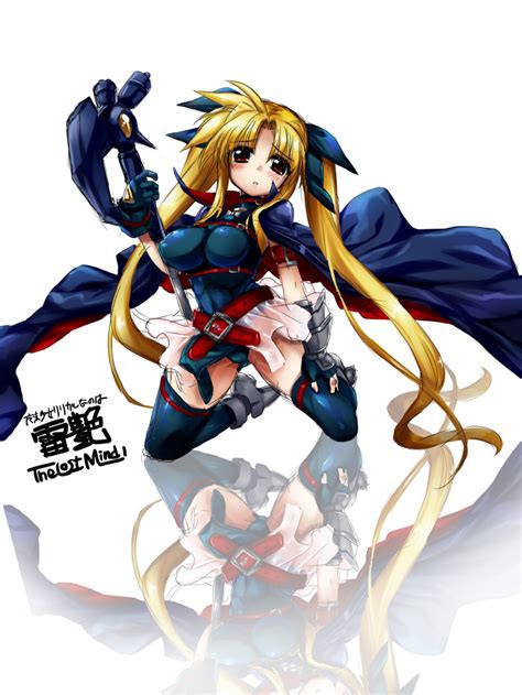 Fate Testarossa And Bardiche Lyrical Nanoha And 1 More Drawn By