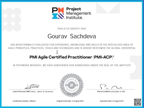 Pmiacpcertified Alwaysbelearning Projectmanagement Mindset Gourav Sachdeva Pmp® Pmi