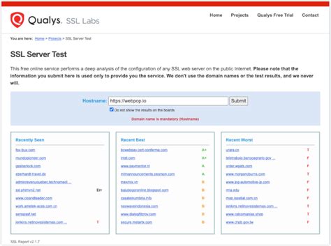 quickly fix err ssl version or cipher mismatch on chrome ← web pop
