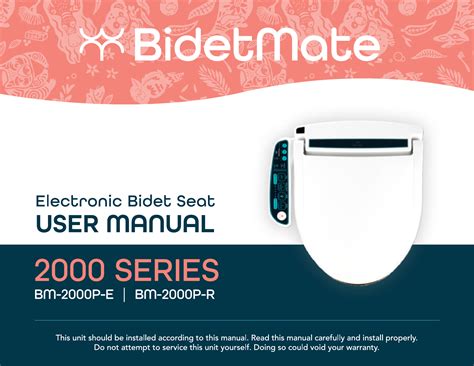 Bidetmate Bm 2000p R Electric Bidet Seat For Round Toilets