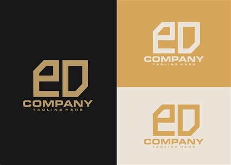 Premium Vector Modern Monogram Initial Letter Pd Logo Design Template
