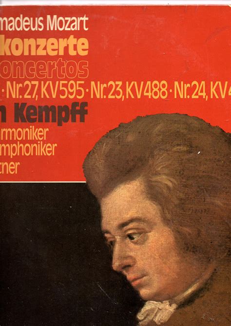 Wolfgang Amadeus Mozart Wilhelm Kempff Berliner Philharmoniker