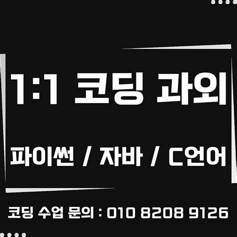 금천동 중학생 코딩과외 파이썬 사직동 초등학생 코딩학원 11 자바스크립트 C언어 고등