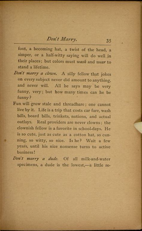 1891 Advice On How And Why Not To Marry ~ Vintage Everyday