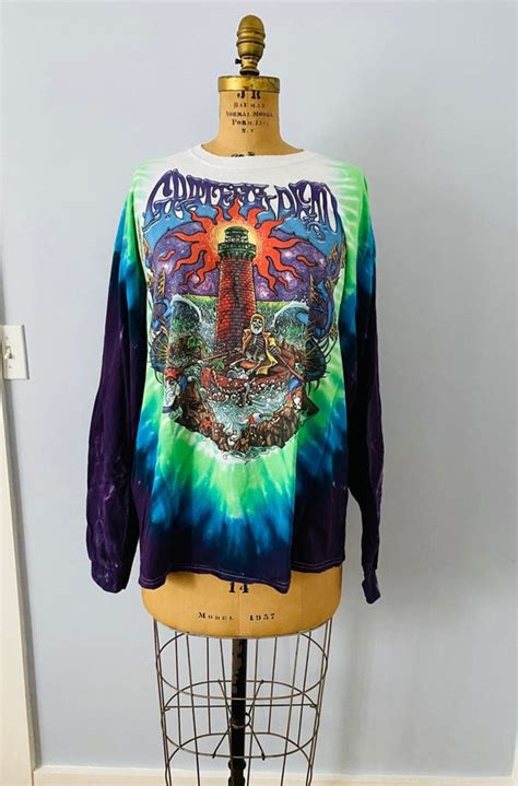 Vintage Grateful Dead Long Sleeve Shirt Tie Dye Shirt Gem