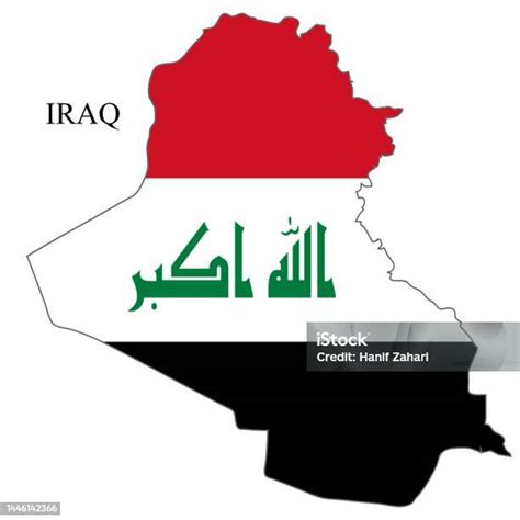 Iraq Map Vector Illustration Global Economy Famous Country Middle East