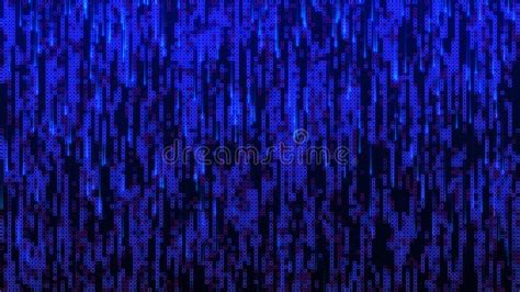 Blue Mosaic Background In Technology Concept Abstract Blue Led Squares