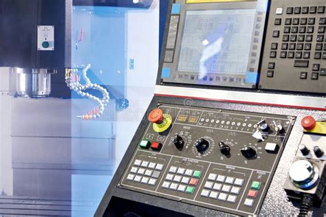 Control Panel Of Milling Horizontal Boring CNC Machine Stock Image Image Of Manufacturing