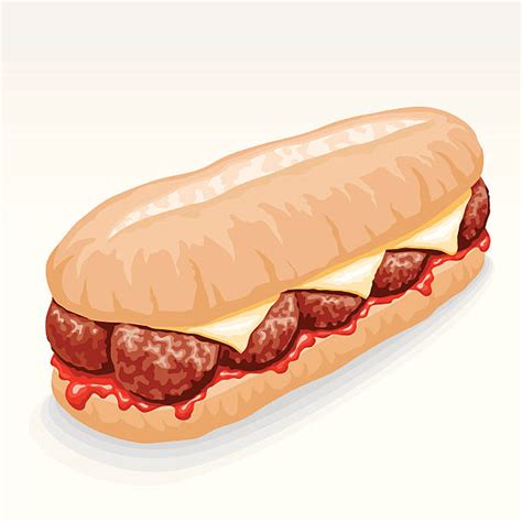 Meatball Sub Clip Art Meatballs Sandwich Stock Illustrations 1162
