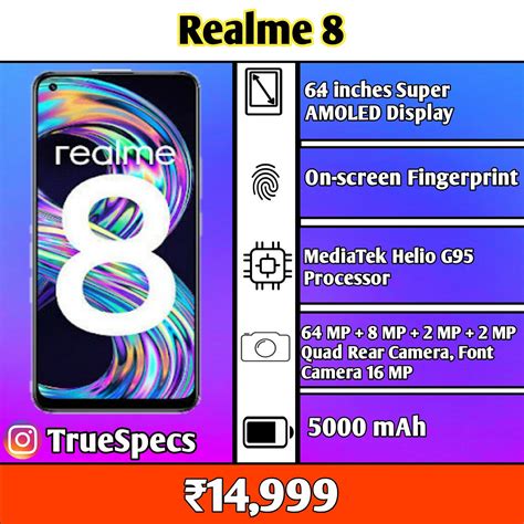 Realme 8 Price Pros And Cons Full Specifications - TrueSpecs - Medium