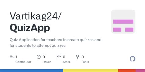 github vartikag24 quizapp quiz application for teachers to create