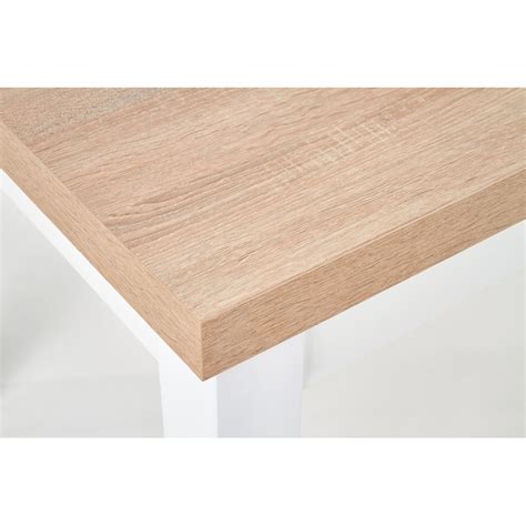 Table Design Scandinave Bois Et MDF Blanc Cm Meryl