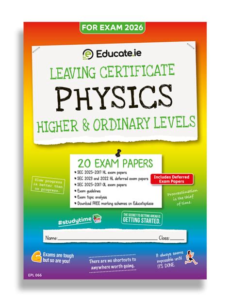 2026 Physics Leaving Cert Exam Papers Higher And Ordinary Level Educate Ie