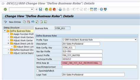How To Use The SAP CRM Role Configuration Key IDES01