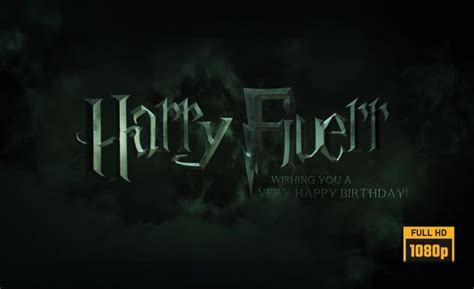 Make A Harry Potter Style Happy Birthday Video Intro By Imaxvisuals