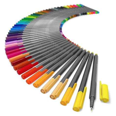Staedtler Triplus Fineliner Pens Art Marker Pens Metal Gift Tin Of 50