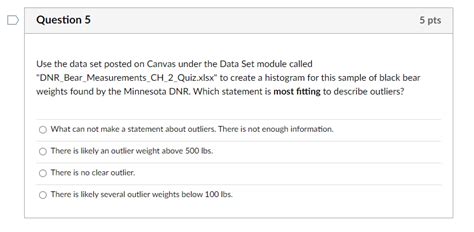 solved question 5 5 pts use the data set posted on canvas