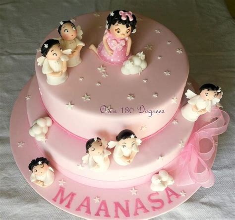 Angels Decorated Cake By Oven 180 Degrees CakesDecor