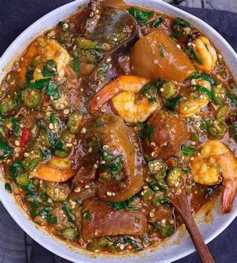 How To Cook Okra Soup With Ogbono Foodrecipestory