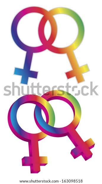 Female Gender Symbols Same Sex Intertwined Stock Illustration Shutterstock