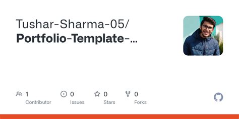 GitHub Tushar Sharma Portfolio Template HTML CSS BOOTSTRAP JS