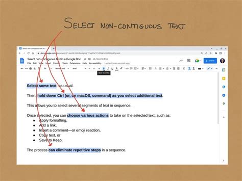 How To Select Non Contiguous Text In A Google Doc TechRepublic