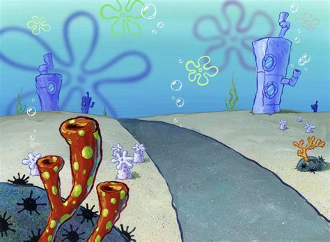 Bikini Bottom Boulevard — Spongebob Squarepants 2k Quad Hd Wallpaper