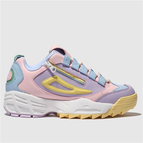 Womens Multi Fila Disruptor 3 Zip Trainers Schuh