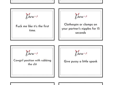 Sex Games Couple Game Foreplay Game Printable Date Night Activity Adult
