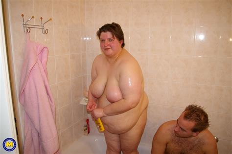 Mature Bbw Marna Lets Her Young Lover Cum All Over Her Thick Body After