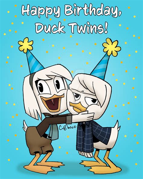 Happy Birthday Duck Twins By Queenbean3 On Deviantart