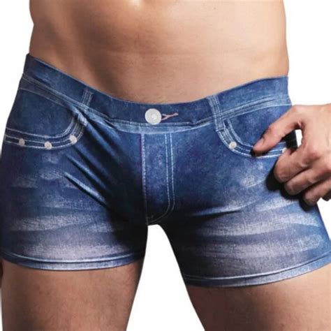 Cotton Underwear Men Sexy Mens Boxers Mens Like Jean Boxer Shorts Man