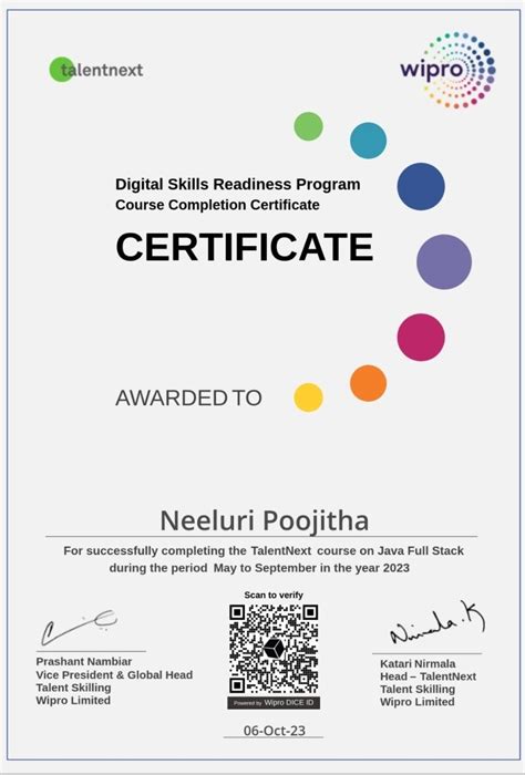 Neeluri Poojitha On Linkedin Talentnext Javafullstack Wiprofutureskills