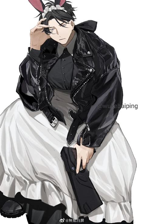 刑事课三系茶水房 是征集出来的皮夹克兔耳女仆大岛酱 元素拉满 做了新的尝试喜欢的话请 花瓣网