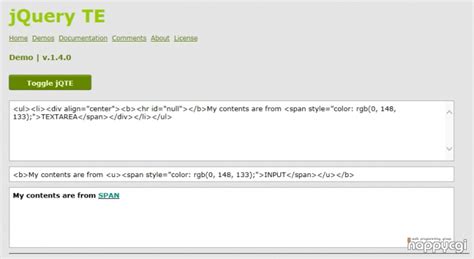 JQuery TE Happycgi