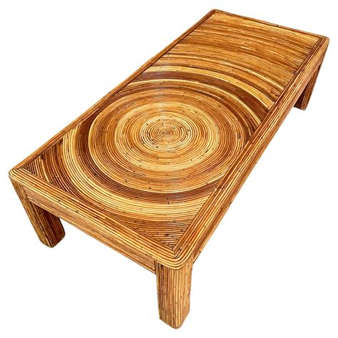 Midcentury Pencil Reed Coffee Table At 1stdibs