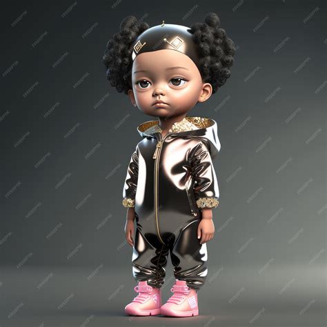 Premium Photo Futurist Female Doll With Differente Clothes On