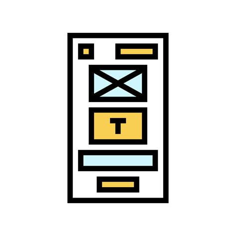 Prototype Ux Ui Design Color Icon Vector Illustration 41281621 Vector Art At Vecteezy