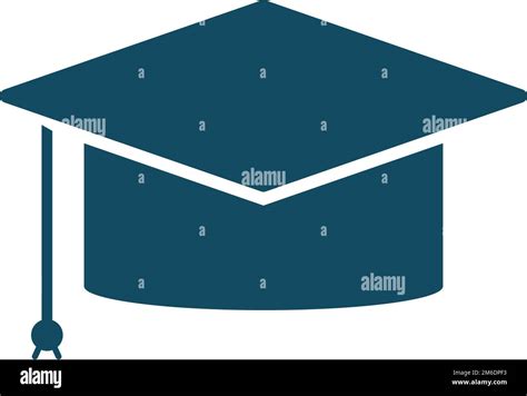 Square Academic Cap Icon Graduate Cap Icon Editable Vector Stock