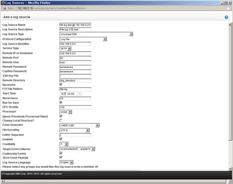 IBM QRadar 5 Collecting File Logs