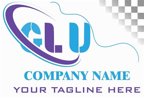 Premium Vector Glu Letter Logo Design