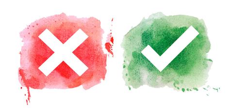 Green Check Mark And Red X Images Browse Stock Photos Vectors And Video Adobe Stock