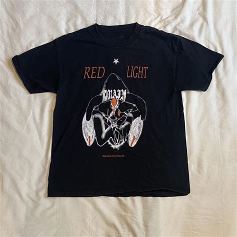 Bladee ‘red Light Tour Merch Pretty Worn Graphic Depop